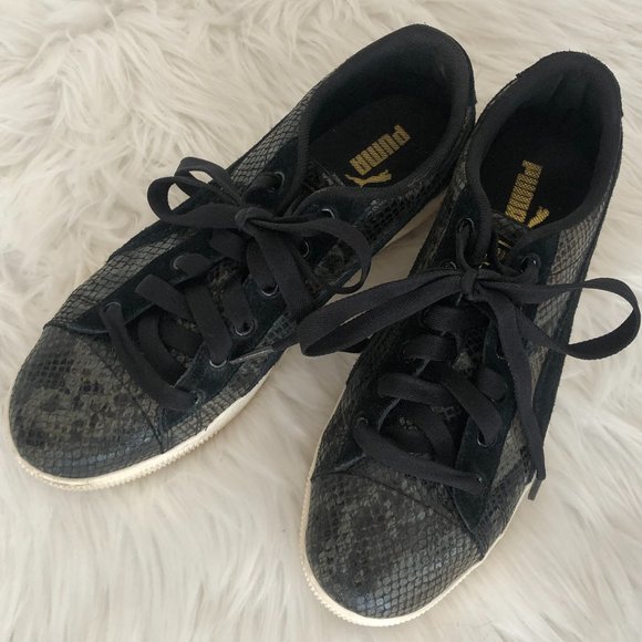 Puma | Shoes | Puma Snakeskin Platform Sneakers | Poshmark